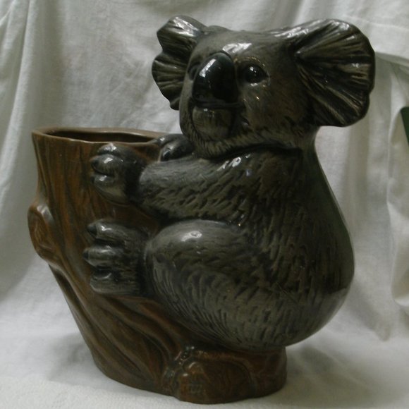 Vintage | Accents | Vintage Koala On Branch Pottery Planter | Poshmark